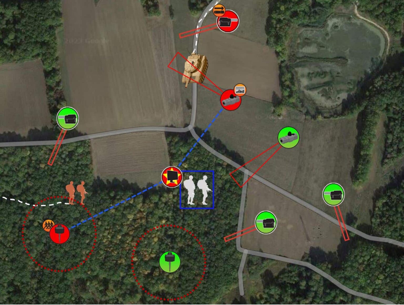 Flexnet UGS network for force protection - Military applications